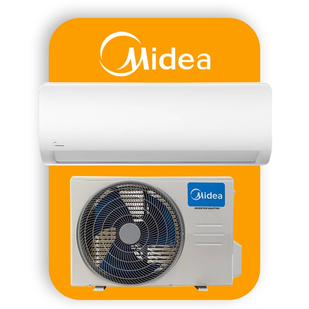 Aire Split Muro Inverter Midea Frío/Calor 18.000 BTUH R410A - Clima Solution